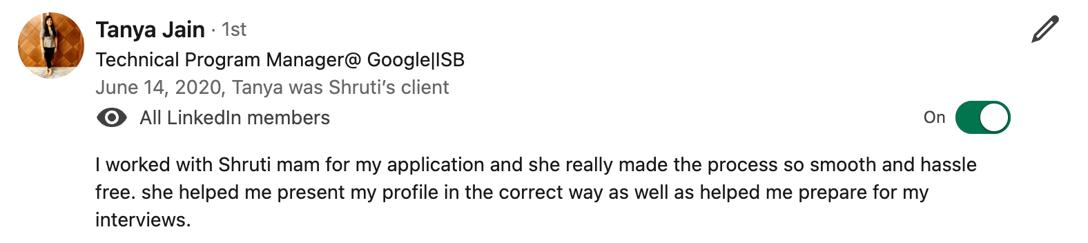 Tanya Jain | GOALisB